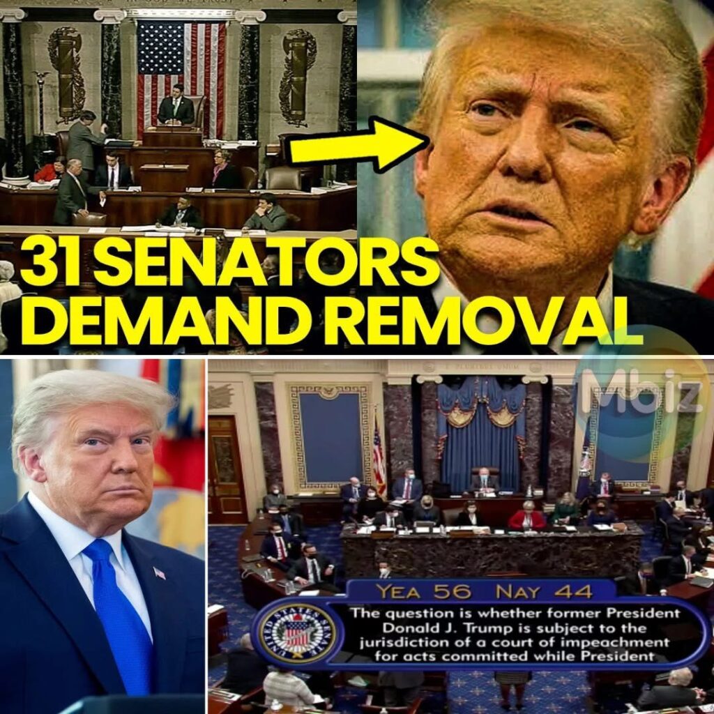 🚨 TRUMP'S REMOVAL IMMINENT: 31 SENATORS UNITE IN SHOCKING CALL FOR ...